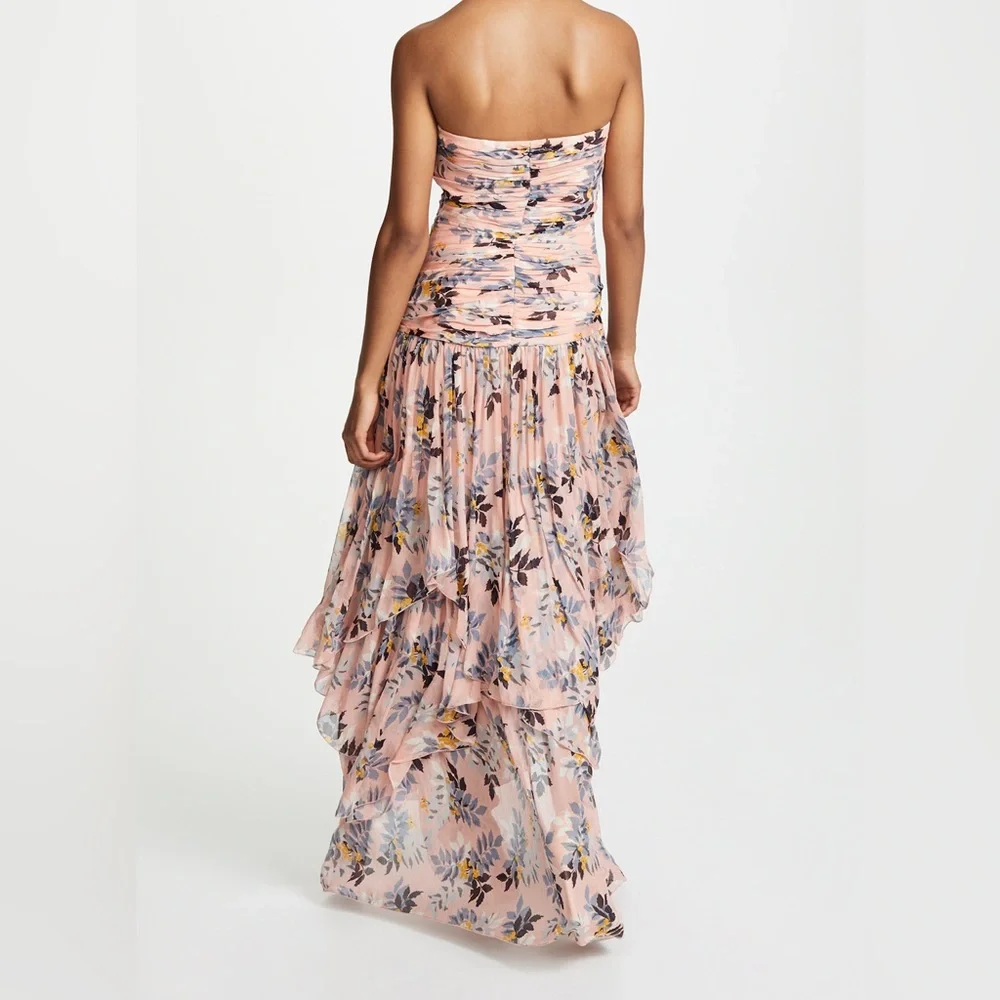 cinq a sept | Dresses | Cinq A Sept Emira Silk Floral Maxi Gown Dress ...